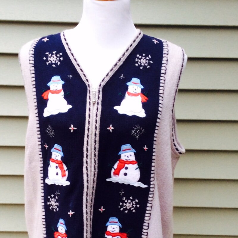 Snowman Vest - Etsy