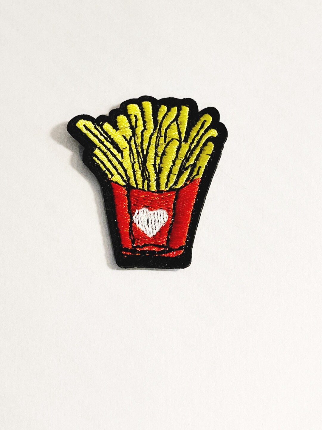 French Fries Patch Appliqué DIY Embroidered Patch Jacket Patch Jean ...