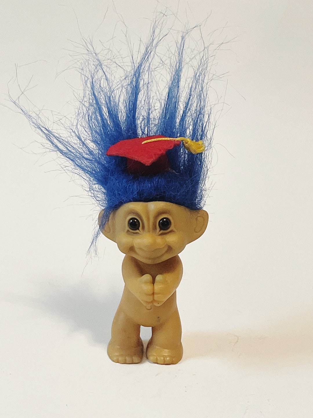 Vintage Blue Hair Troll Doll Red Graduation Cap Troll Pencil - Etsy