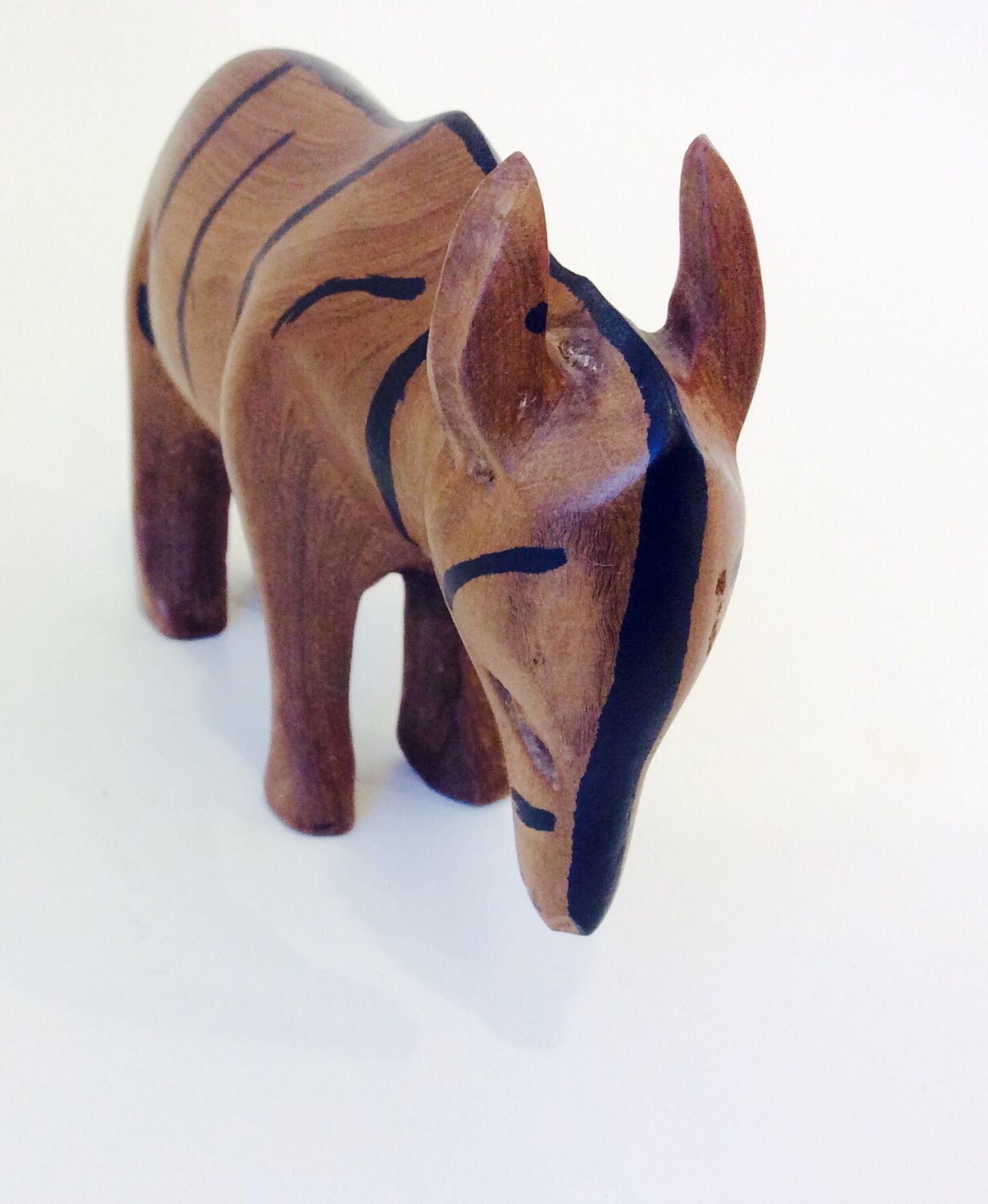 Wood Hand Carved Animal Amanda Crowe Style Art African Wooden | Etsy