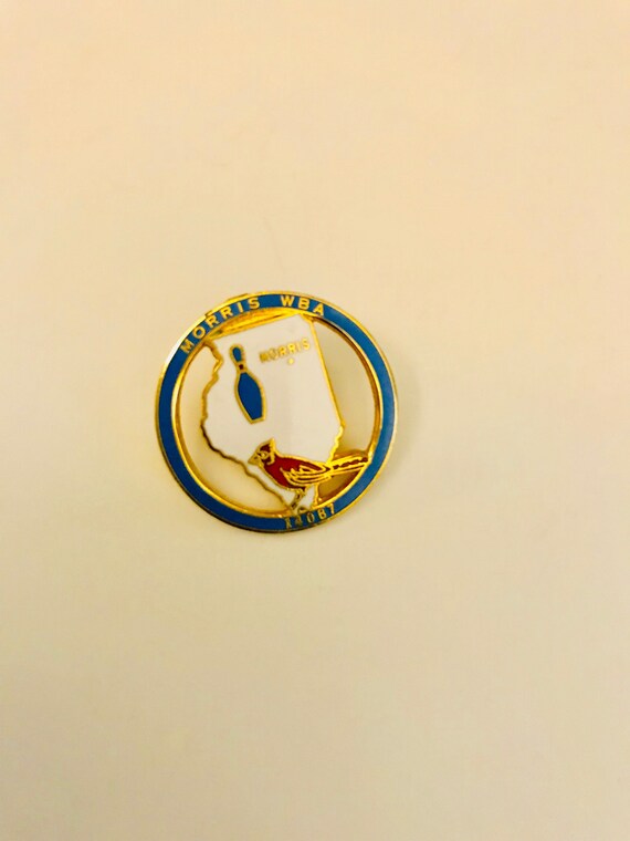 Morris Illinois WBA Bowling Cardinal Pin 14087 World … - Gem