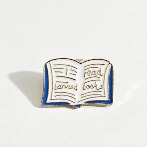 Book Enamel Pin Spell Book Pin Book Lovers Pin Book Club Pin Small ...