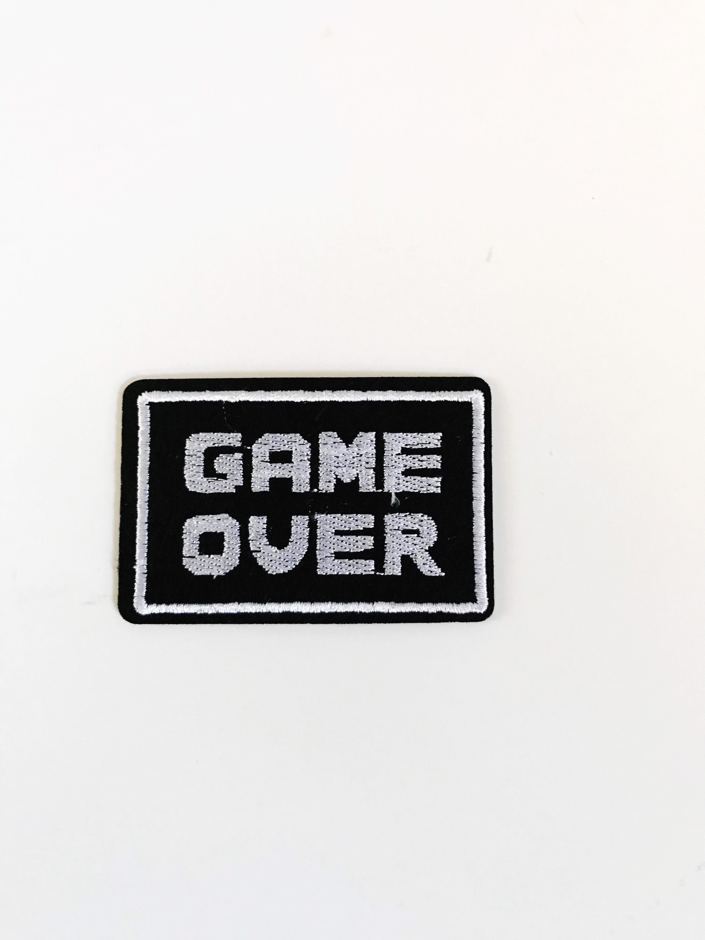 Game Over Iron On Patch Game Over Video Game Sew On Patch | Etsy