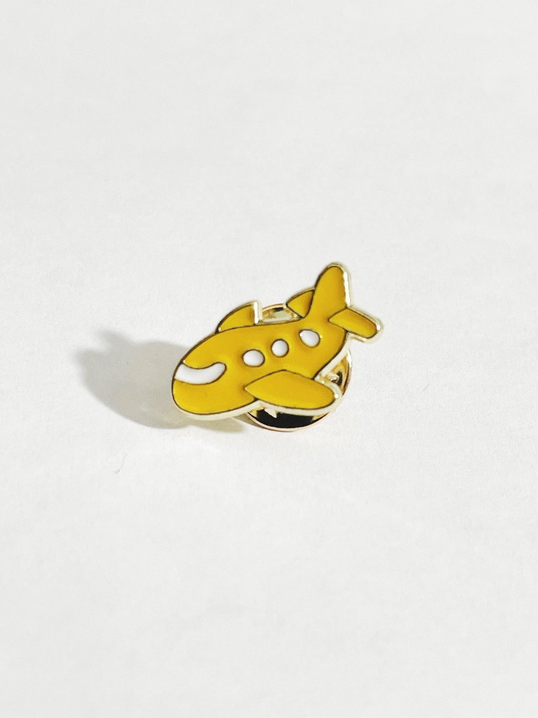 Small Yellow Plane Pin Flight Pin Airplane Small Enamel Pin, Shirt Pin ...