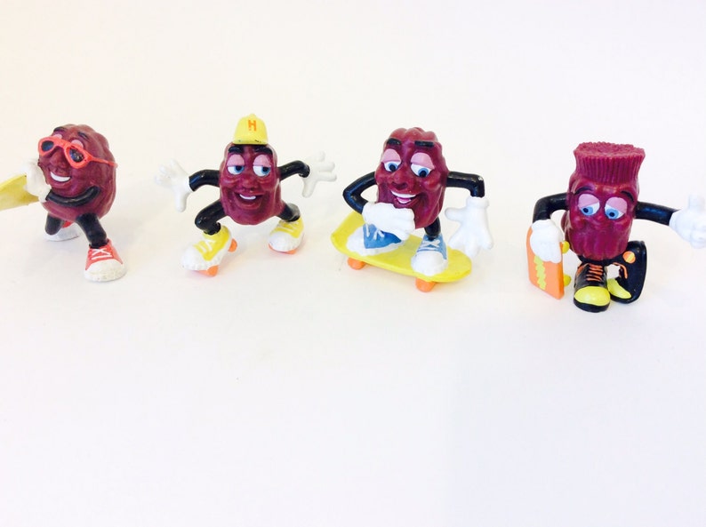 Vintage Mini California Raisins Toys Small Figurines 1980s Set - Etsy