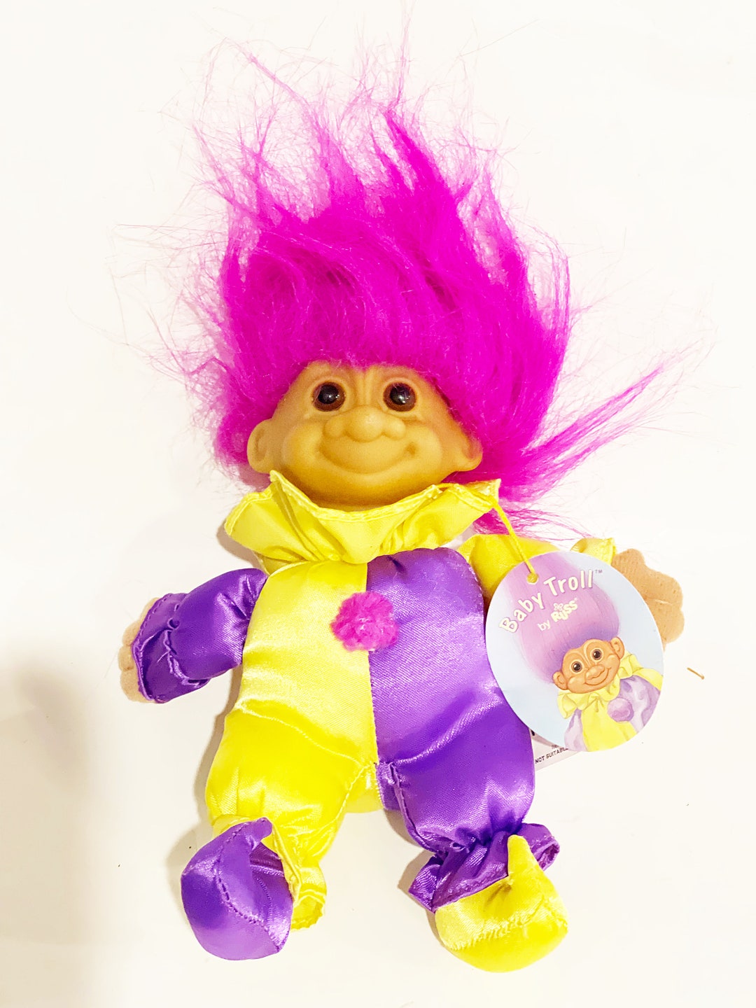 Baby Troll by Russ Troll Jester Troll Purple and Gold Clown Troll ...