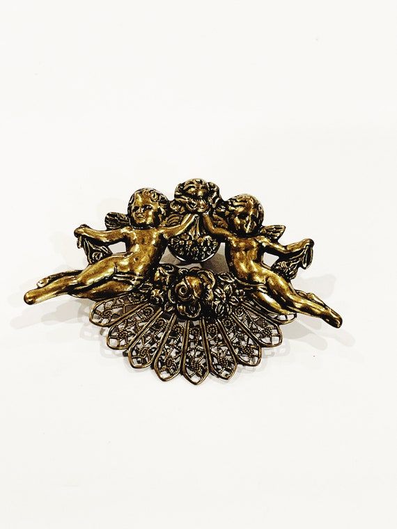 Vintage Angel Pin Small Lapel Pin - Gem
