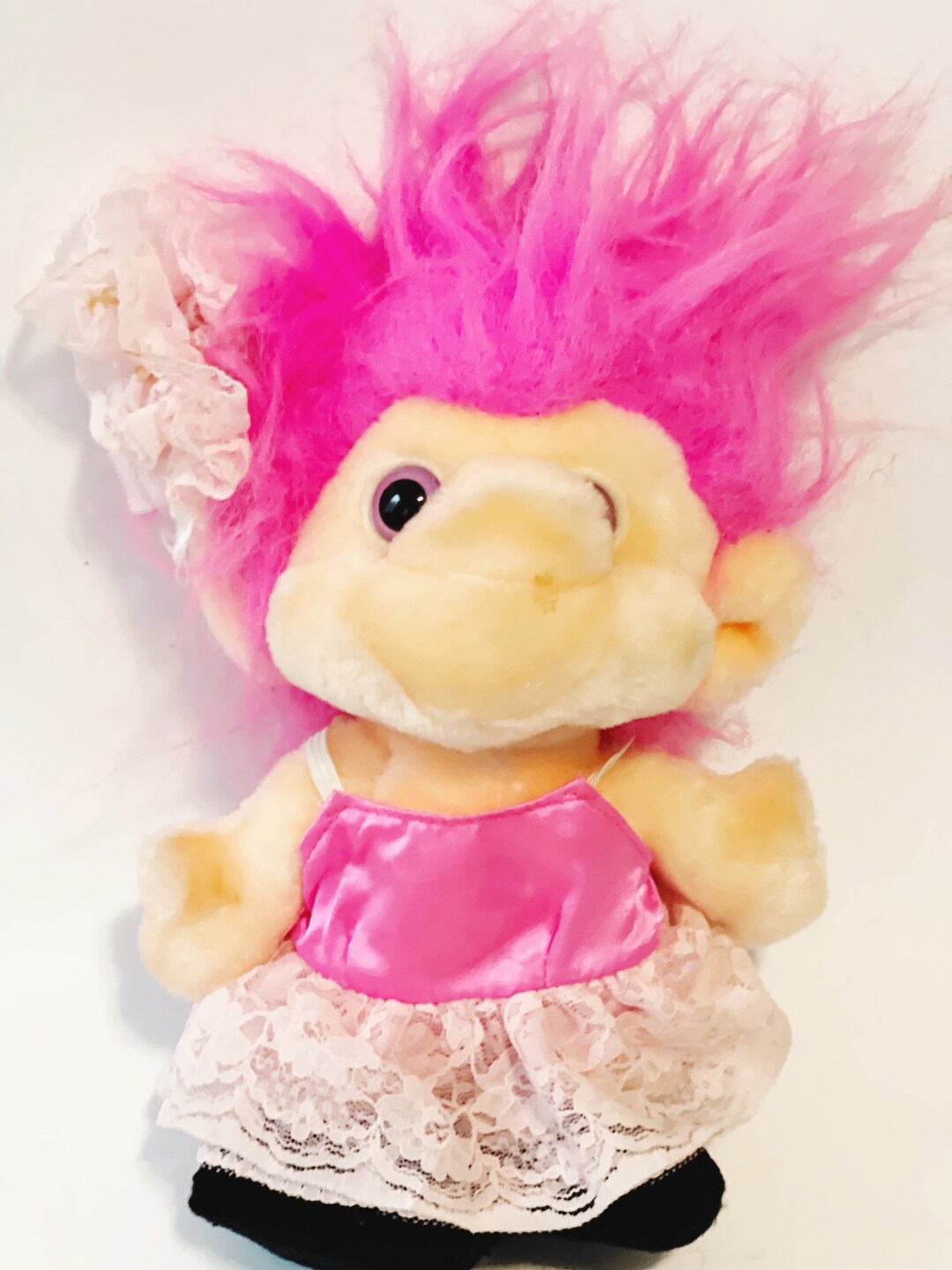 Pink Trolio Ballerina Troll Vintage Trolio Trolls Plush Stuffed Troll ...