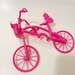 Barbie Doll Bicycle Barbie Pink Plastic Bike With Basket - Etsy