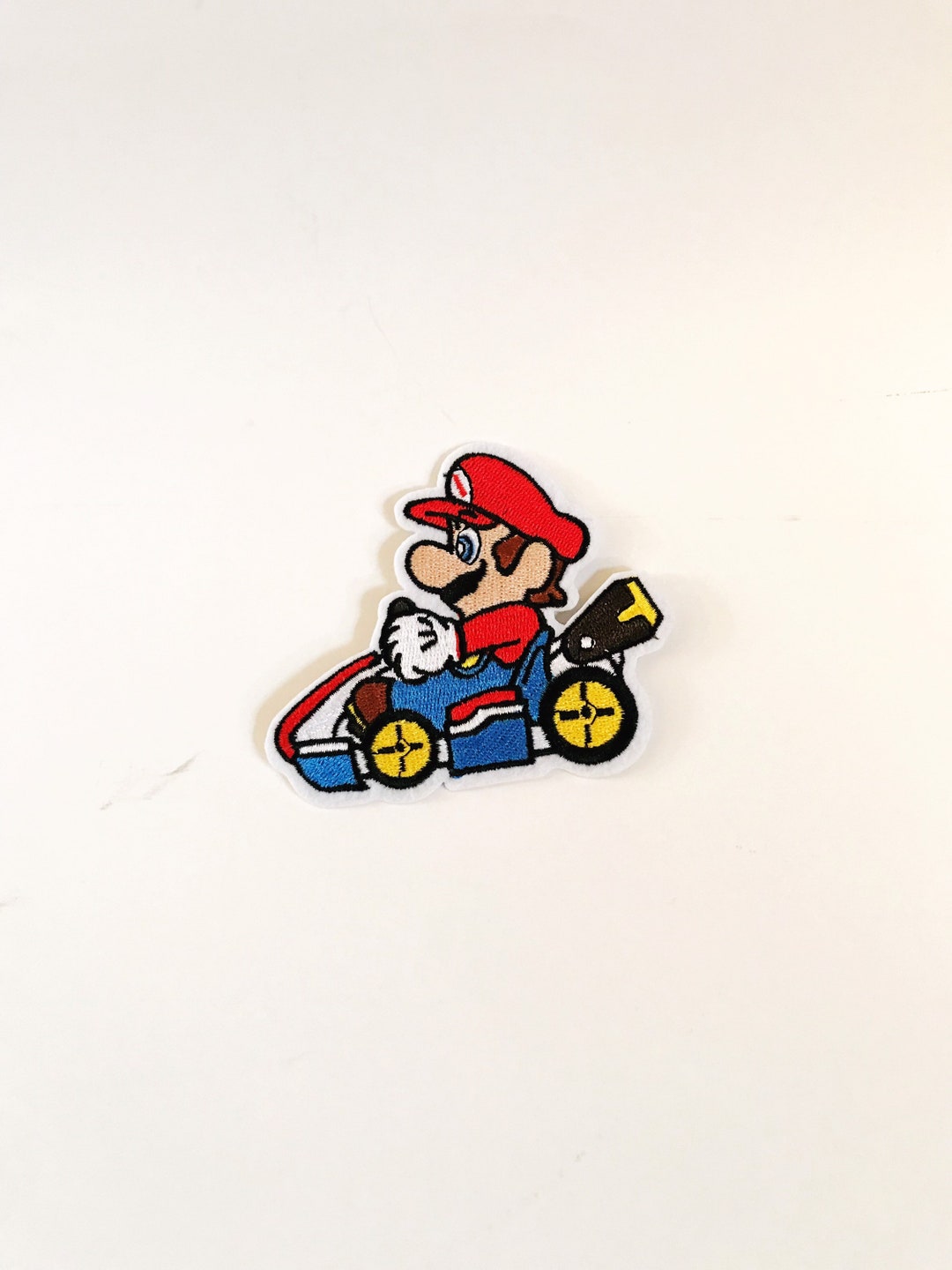 Mario Race Car Patch: Super Mario Iron on Applique (3.5" X 3") - Etsy