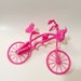 Barbie Doll Bicycle Barbie Pink Plastic Bike With Basket - Etsy