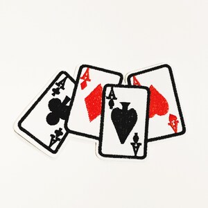 Playing Cards Patch DIY Ace Card Applique Backpack Patch Jeans Patch ...