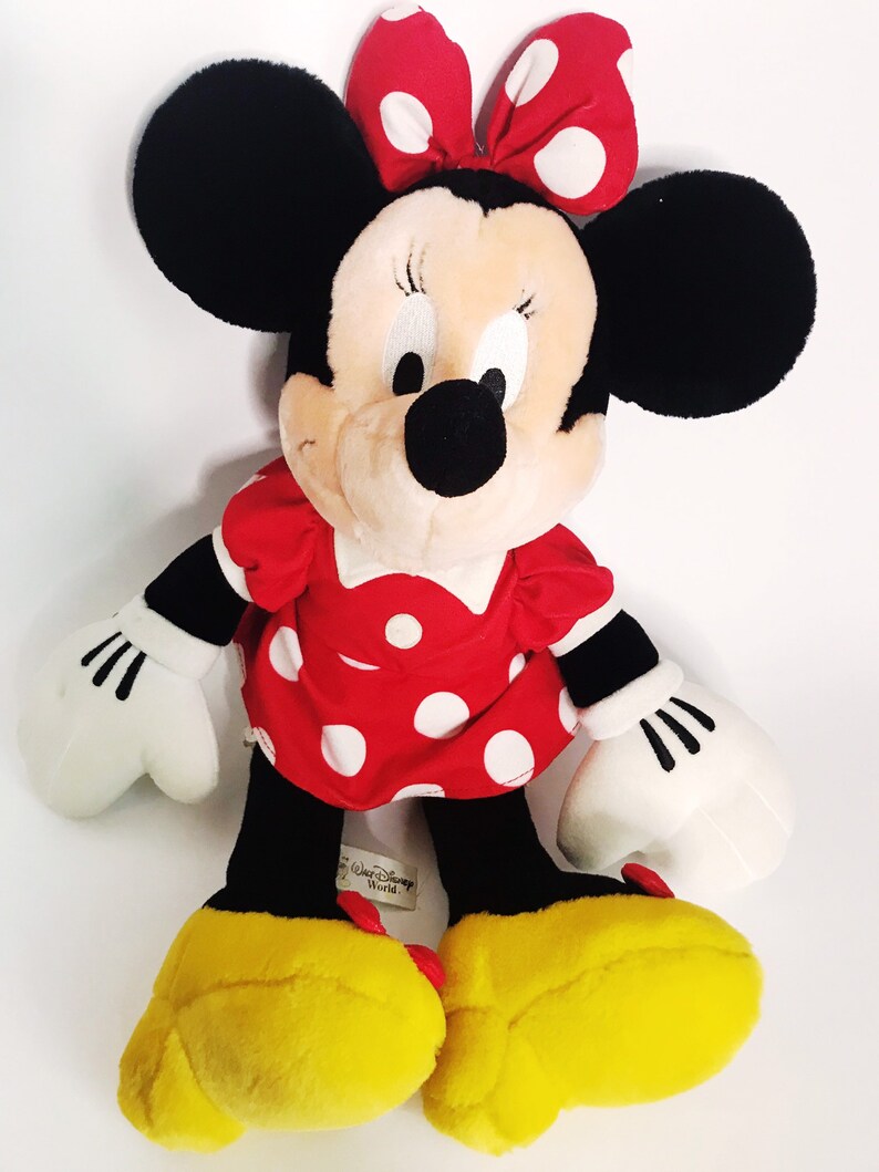 Minnie Mouse Plush Doll Disney Stuffed Animal Plushie - Etsy