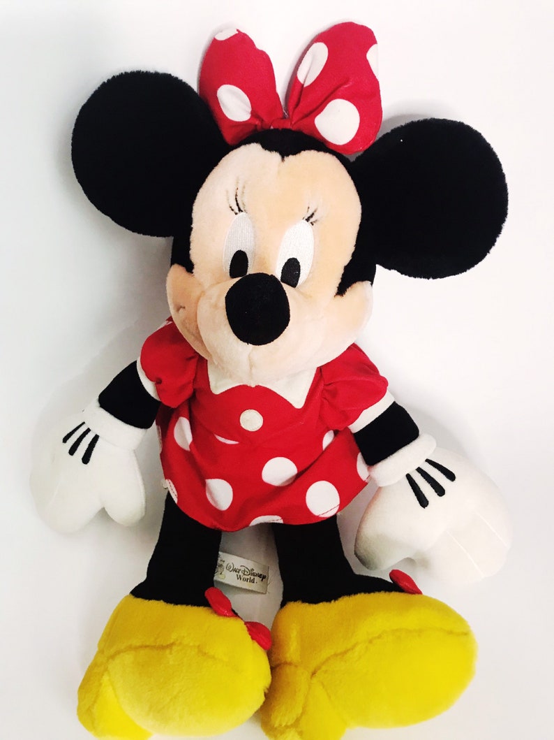 Minnie Mouse Plush Doll Disney Stuffed Animal Plushie - Etsy