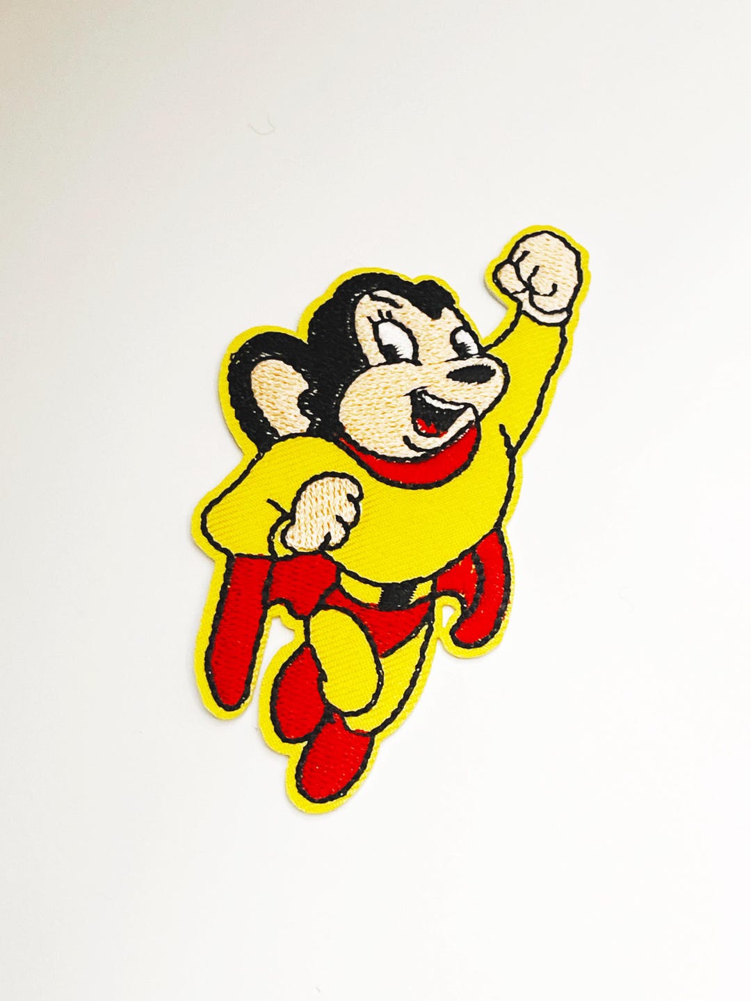 Mighty Mouse Patch: Vintage Cartoon Embroidered Iron-on Applique - Etsy
