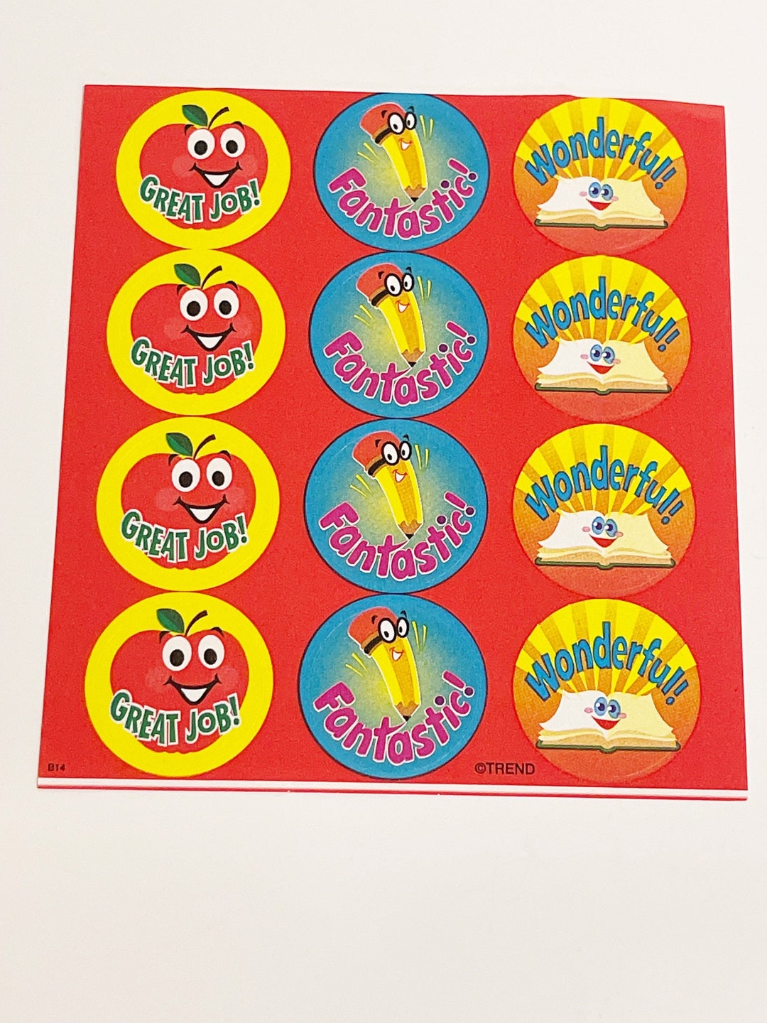 Vintage Scented Apple Stickers Teacher Sticker Acknowledgement Scratch ...