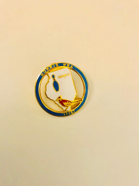Morris Illinois WBA Bowling Cardinal Pin 14087 World … - Gem