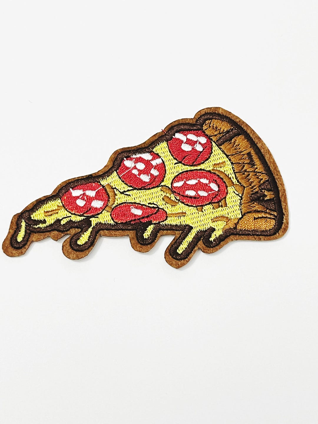 Pizza Patch Cheesy Pepperoni Pizza Slice Patch Novelty Clothing Jacket ...