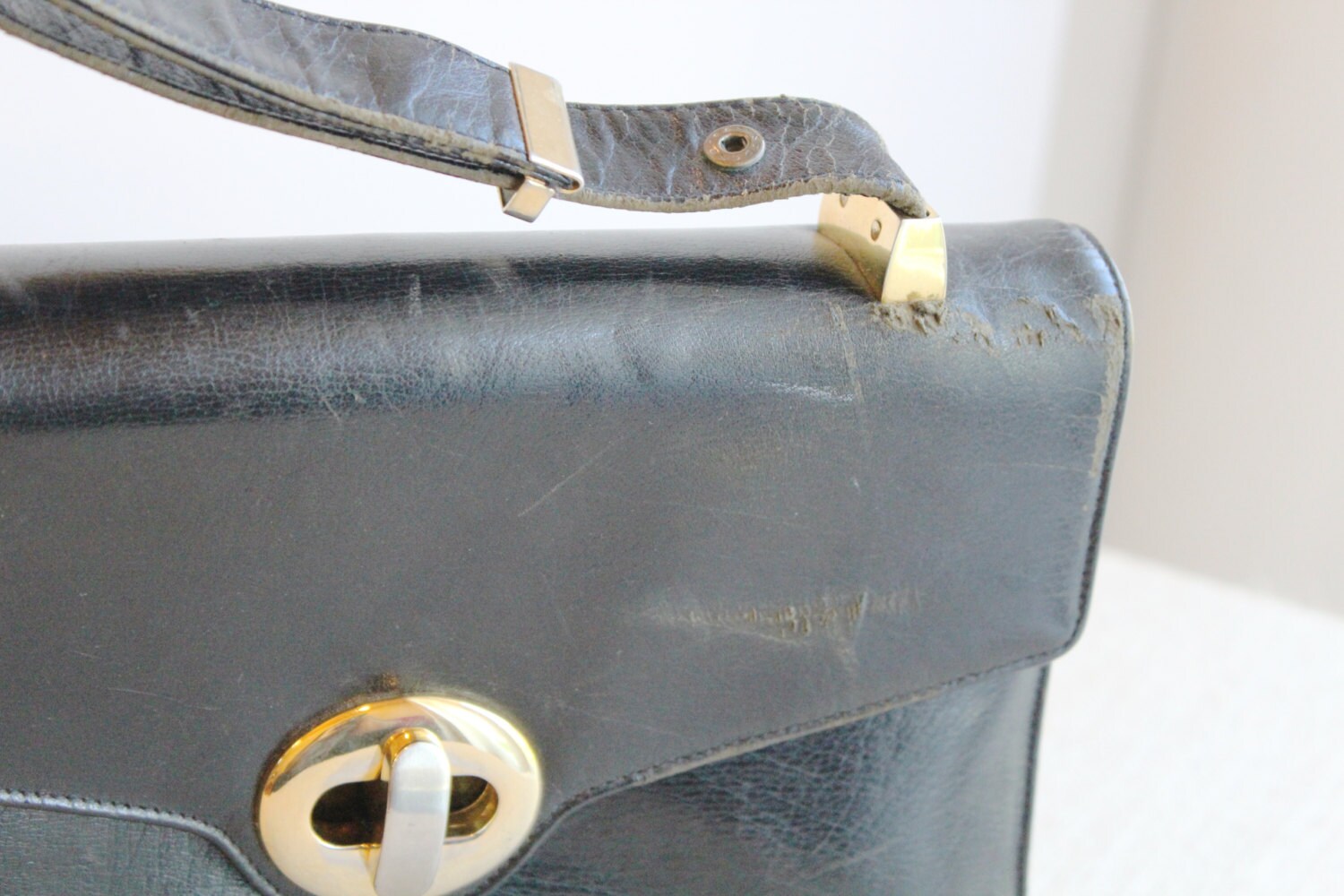 Vintage 1950 Early Koret Genuine Black Leather Purse | Etsy