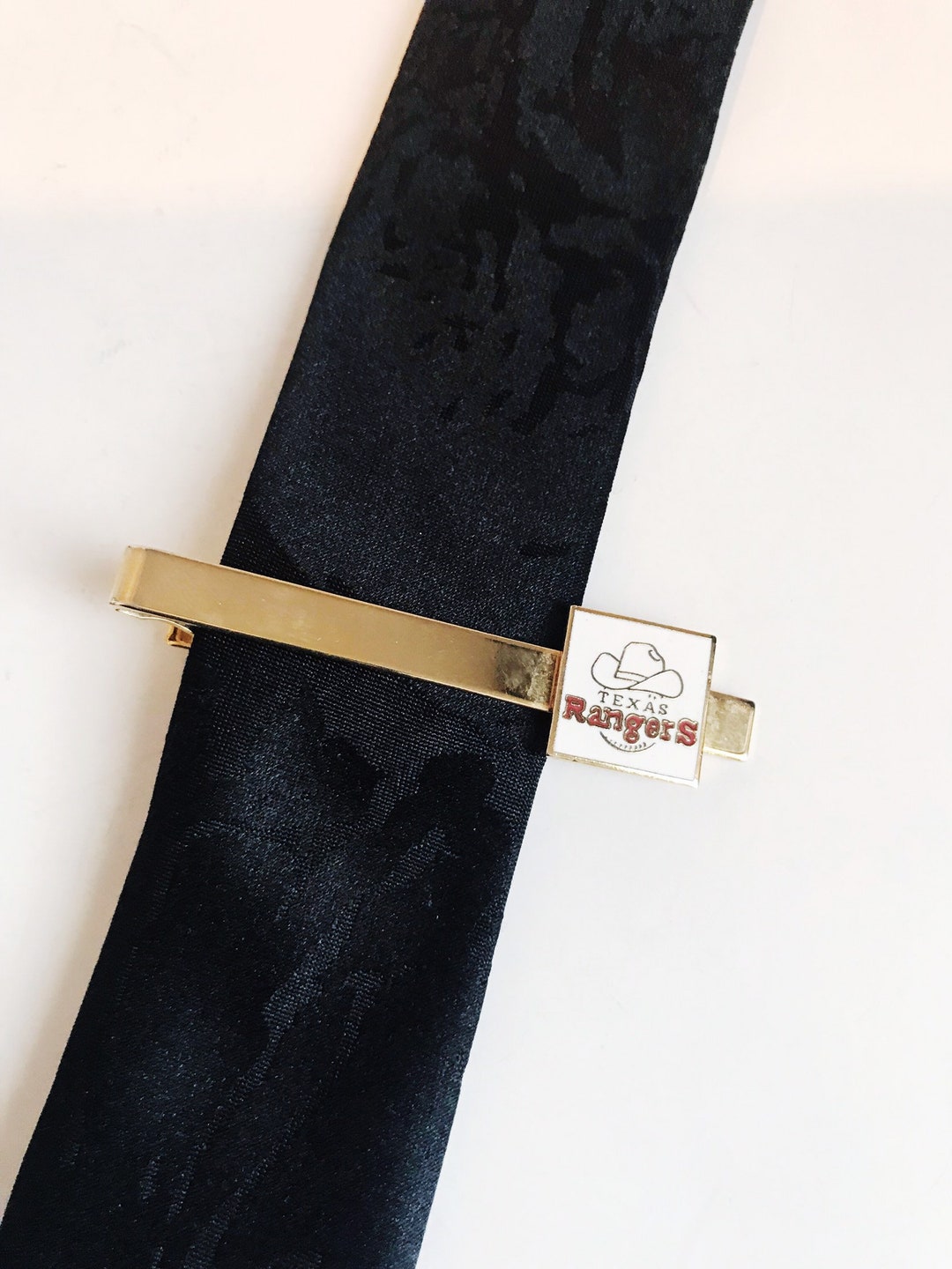Texas Rangers Tie Clip vintage Tie Rangers Tie Bar Clip Men's Suit ...