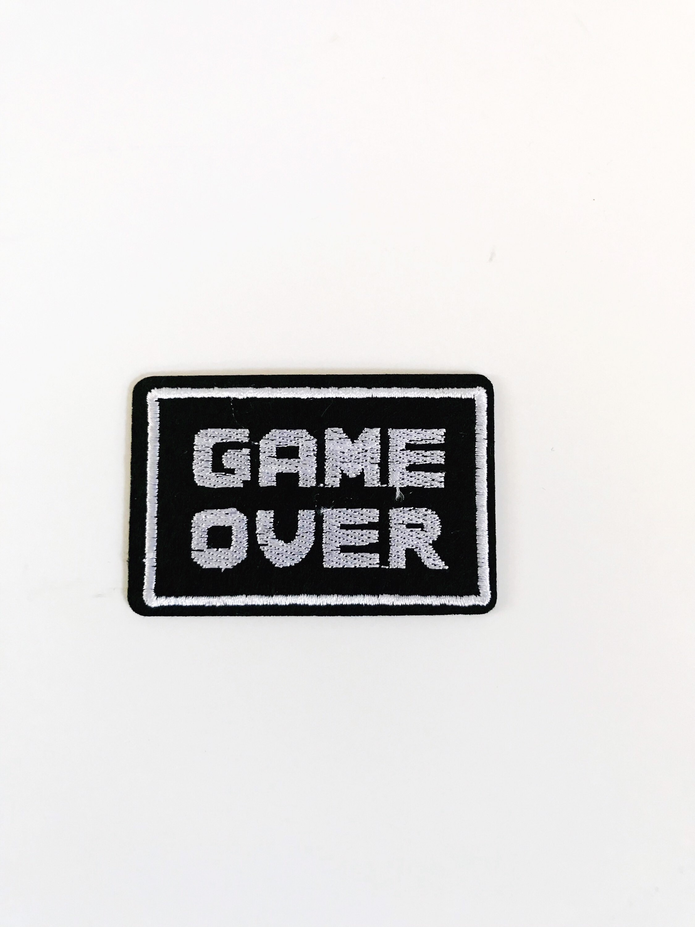 Game Over Iron On Patch Game Over Video Game Sew On Patch | Etsy