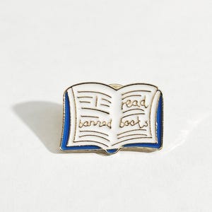 Book Enamel Pin Spell Book Pin Book Lovers Pin Book Club Pin Small ...