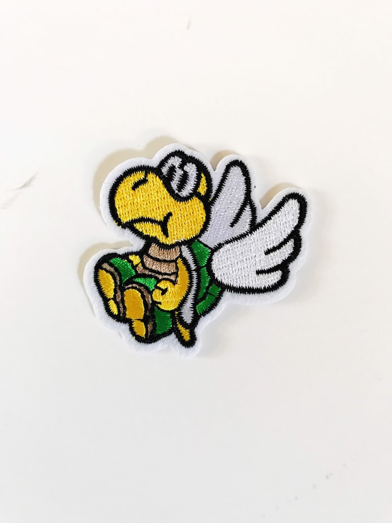 Flying Turtle Patch Turtle With Wings Patch Super Mario Koopa - Etsy