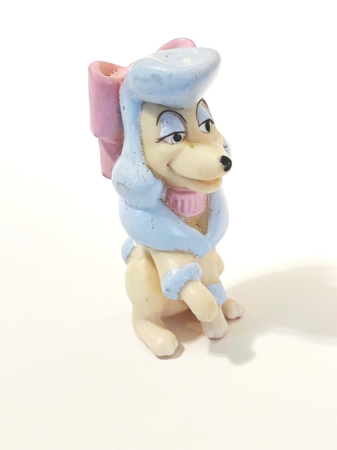 Vintage 1988 Oliver & Company Georgette Poodle Dog Finger Puppet Figure ...