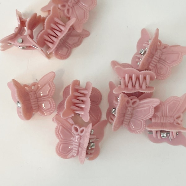 Pink Butterfly Clip - Etsy
