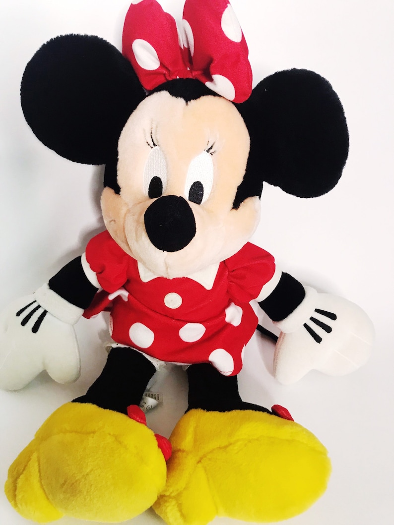 Minnie Mouse Plush Doll Disney Stuffed Animal Plushie | Etsy