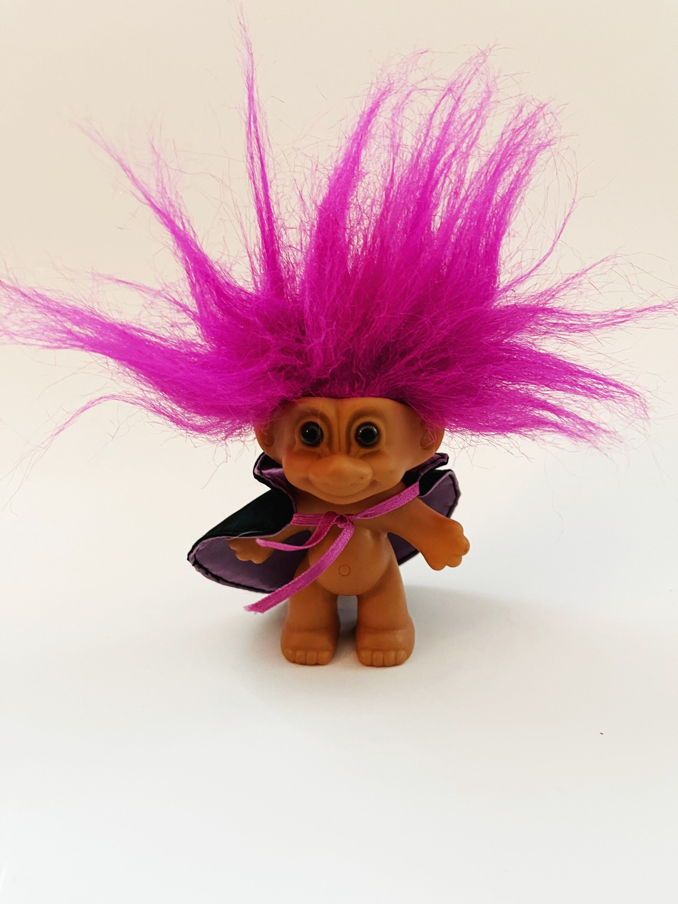 Vintage Purple Troll Zorro Troll Doll Mask Man Cape Crusader | Etsy