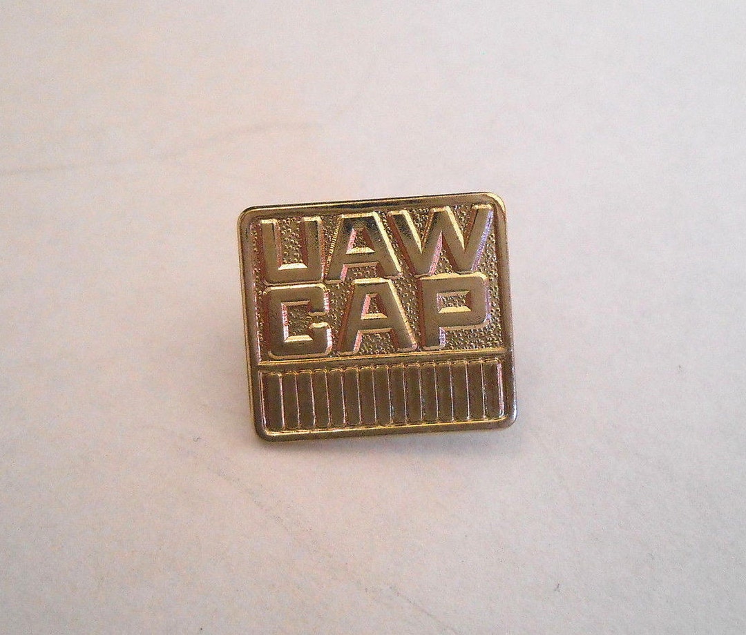 UAW Pin CAP Retirement Lapel Pins Hat Tack Tie Tacks United Auto ...