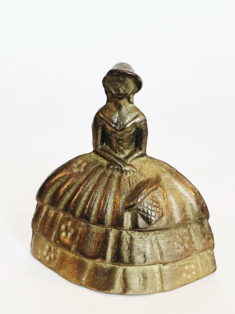 Brass Hand Bell Ante-bellum Figure Bell Female Bell Crinoline - Etsy