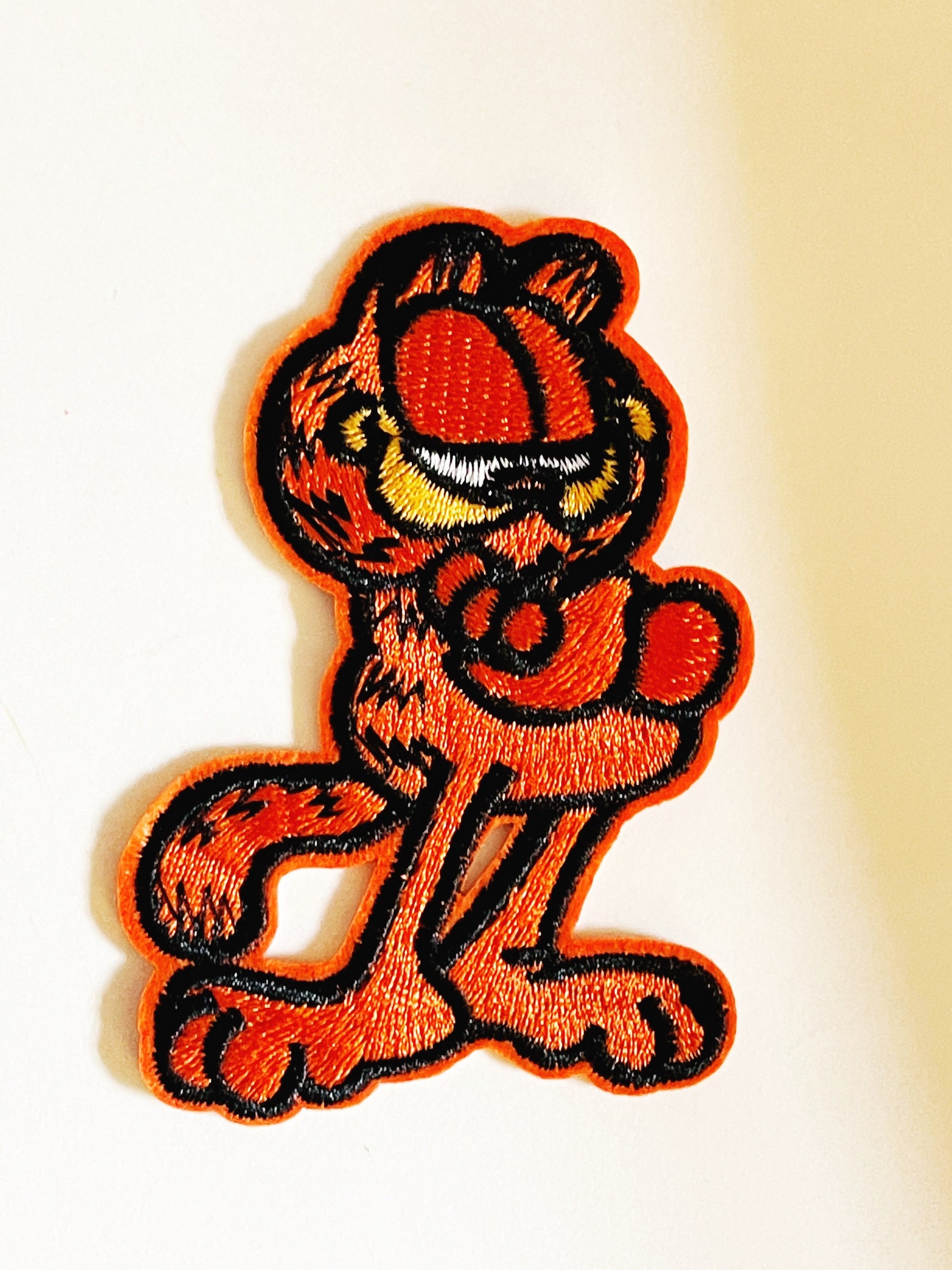 Garfield Cat Patch Cat Embroided Patch Character Patches Iron - Etsy