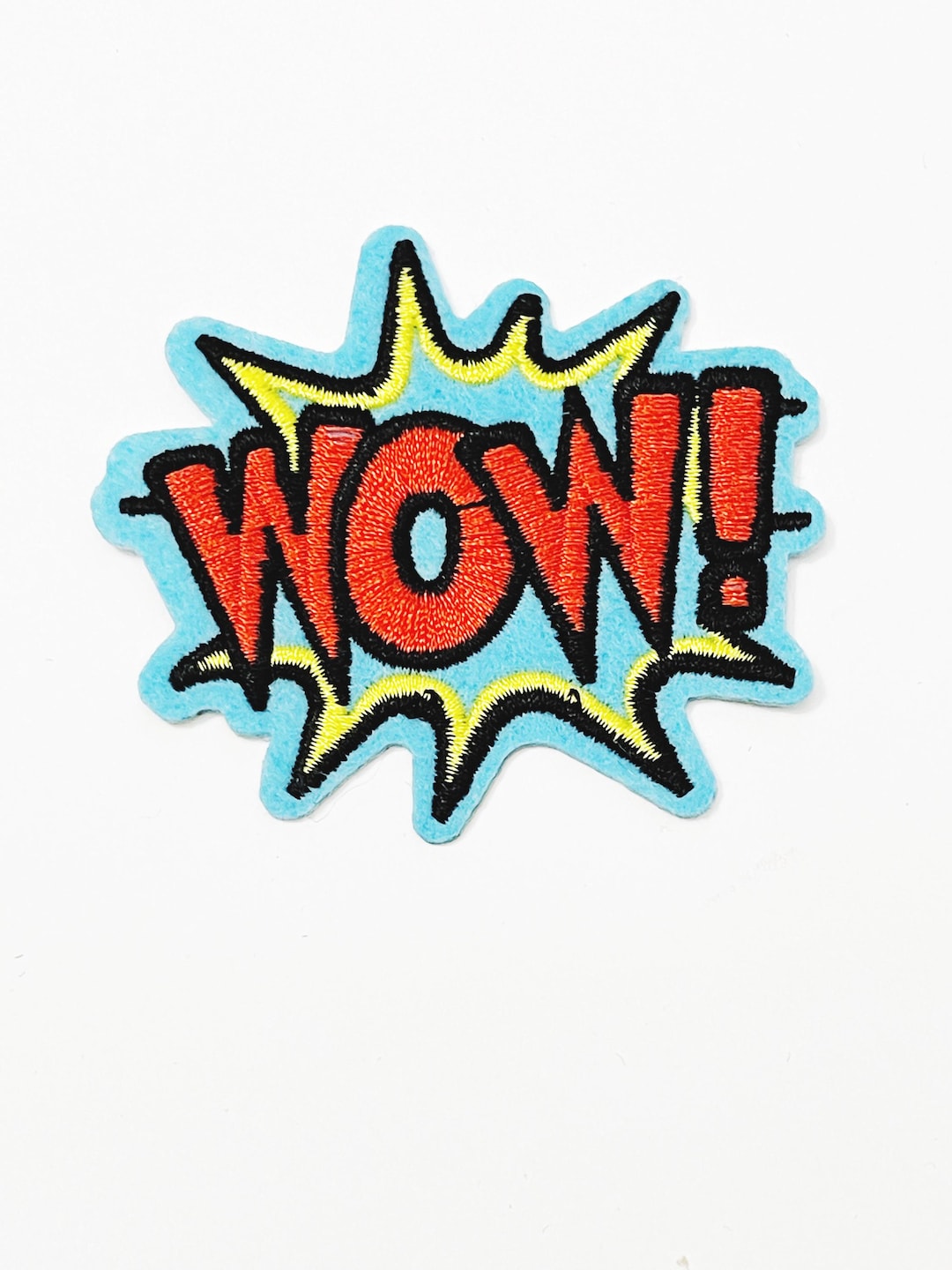 WOW Comic Book Embroidered Patch: Iron on Applique (2.5" X 2") - Etsy