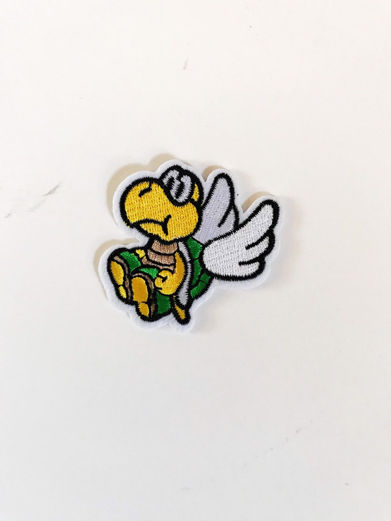 Flying Turtle Patch Turtle With Wings Patch Super Mario Koopa | Etsy
