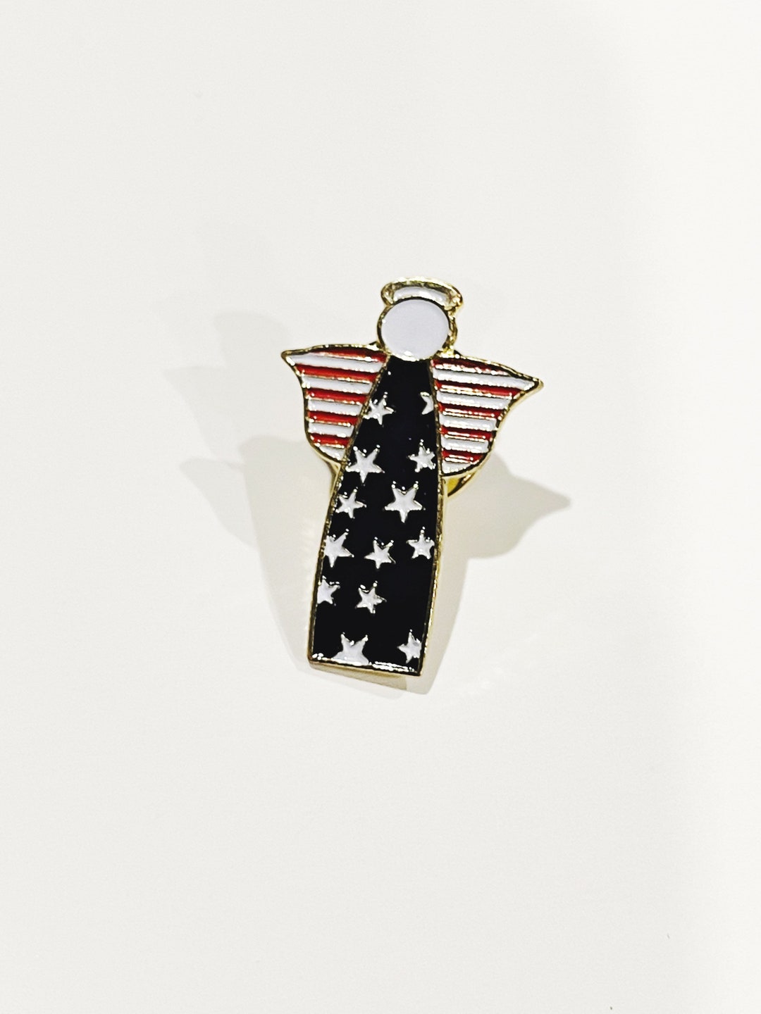 Angel Pin American Flag Pin in God We Trust Pin One Nation Under God ...