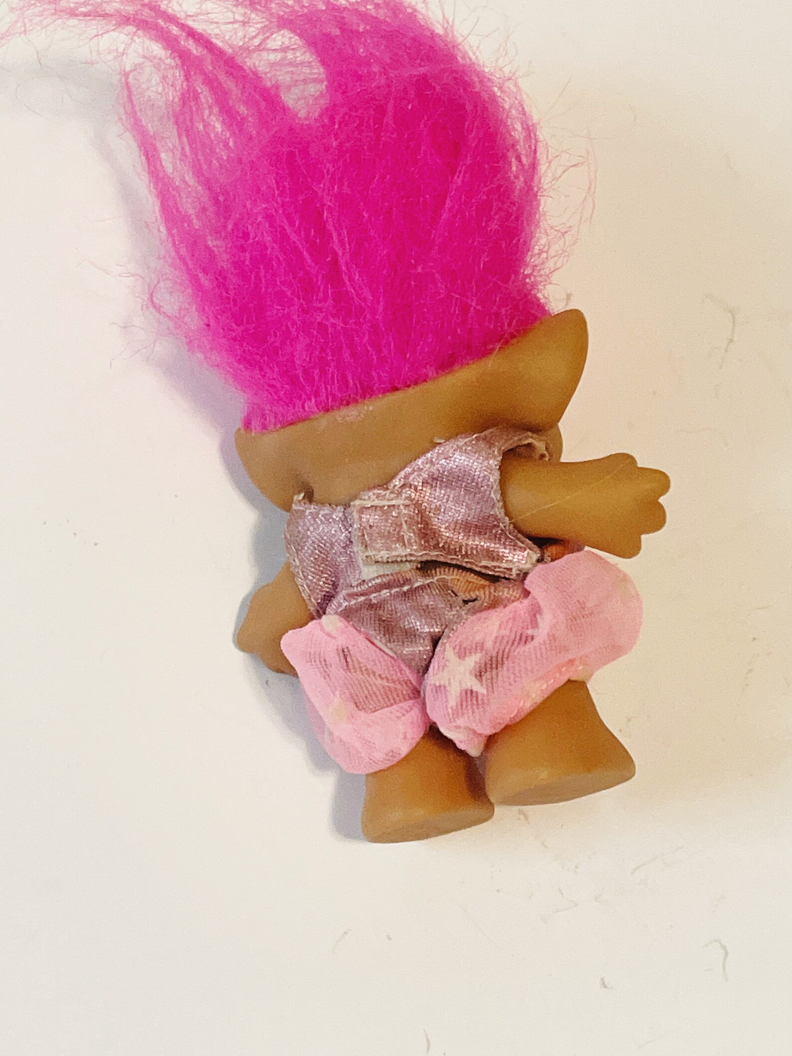 Vintage Neon Pink Hair Troll Doll Belly Dancing Troll Pink Jewel ...