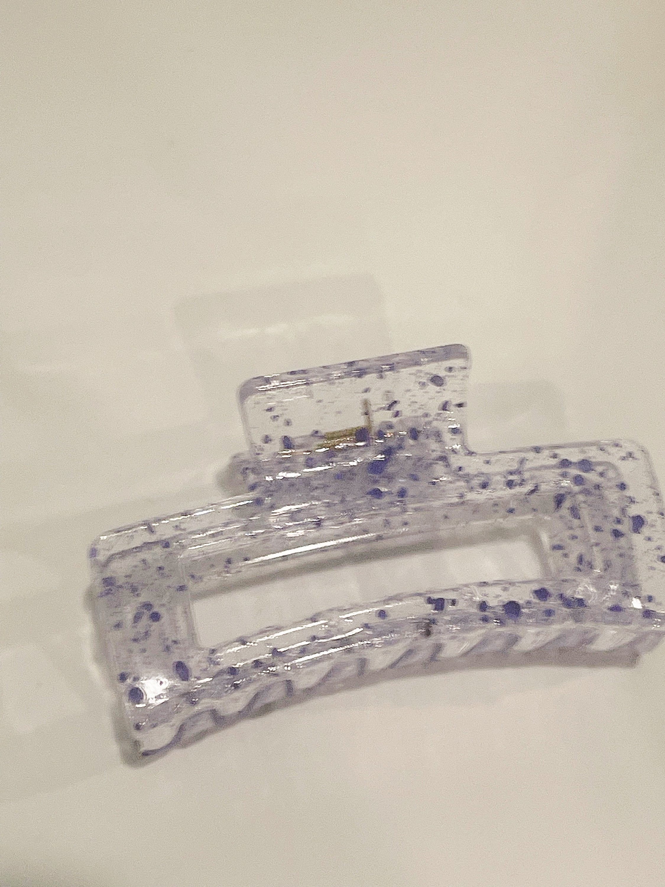 Purple Hair Claw Clear Hair Claw Clip Hair Clip Retro Hair Clamp ...