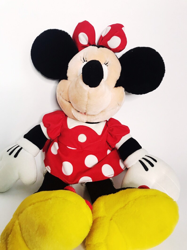 Minnie Mouse Plush Doll Disney Stuffed Animal Plushie | Etsy