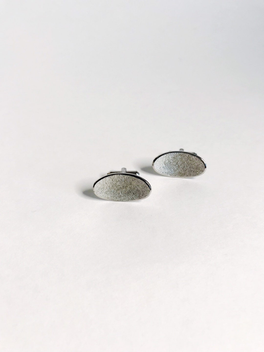 Vintage Sterling Silver Forstner Signed Oval Textured Cufflinks Wedding ...