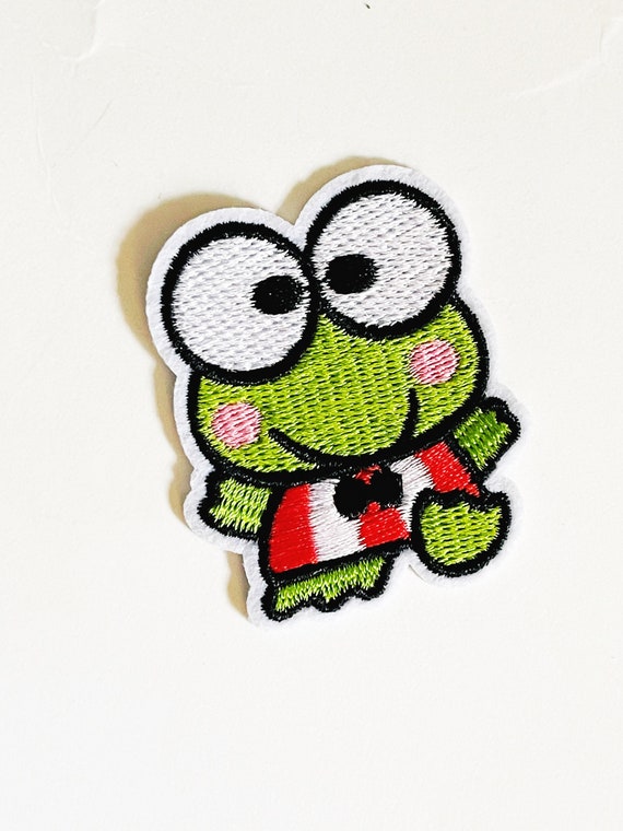 Keroppi Patch Frog Patches Froggy Character Patches Iron on or | Etsy