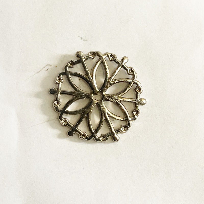 Small Silver Brooch - Etsy
