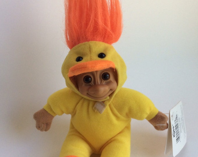 Vintage Troll in Duck Costume, Duck Troll, Luv Pet, Russ Berrie & Co ...