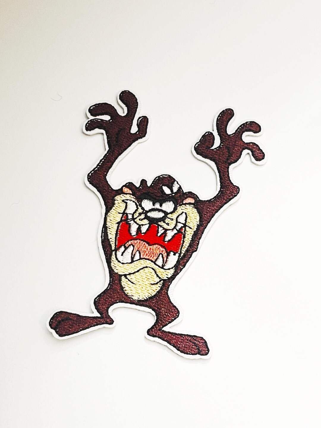 Tasmanian Devil Patch WB Cartoon Character Patch Iron on Novelty Patch Badge Applique Animation ...