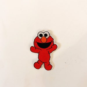 Elmo Sesame Street Iron Patch Embroidered Sew on Sesame Street 2.5” X 1 ...
