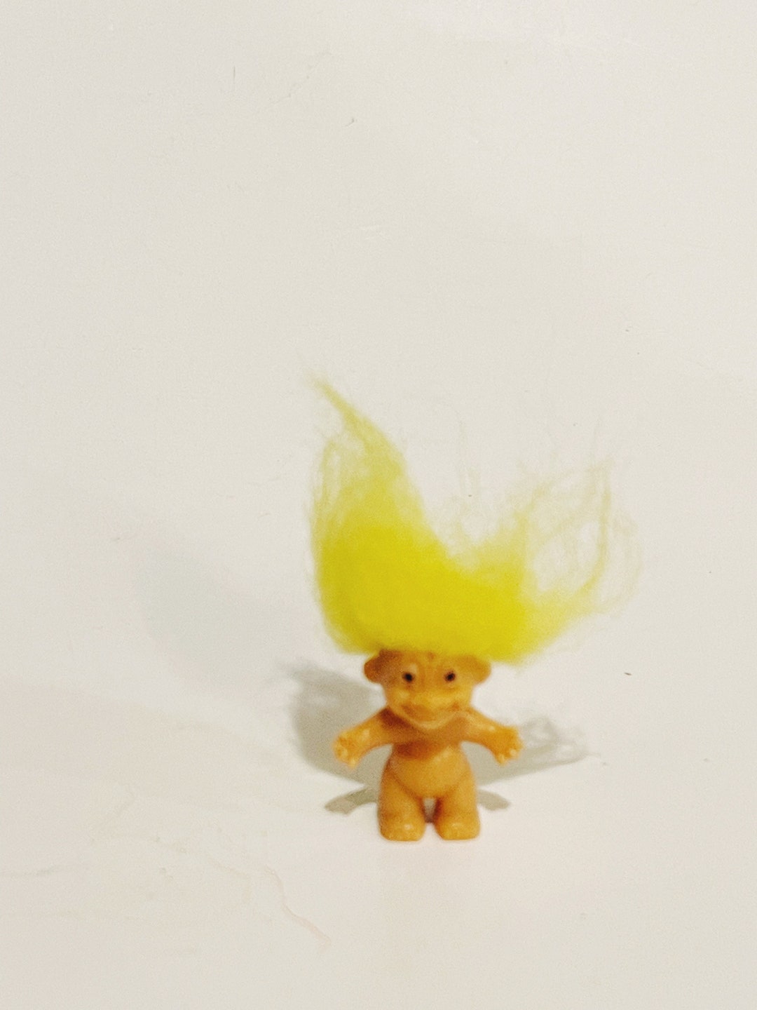 Small Mini Troll Miniature Troll Yellow Hair Baby Troll Yellow Small ...