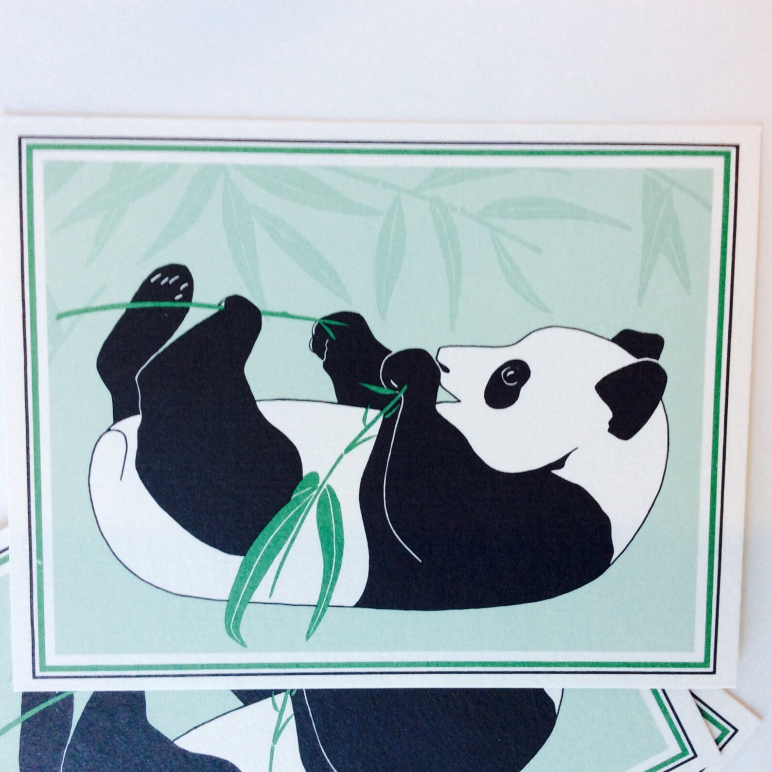Panda Bear All Occasion Card Earth Notes Panda Note Cards Wild - Etsy