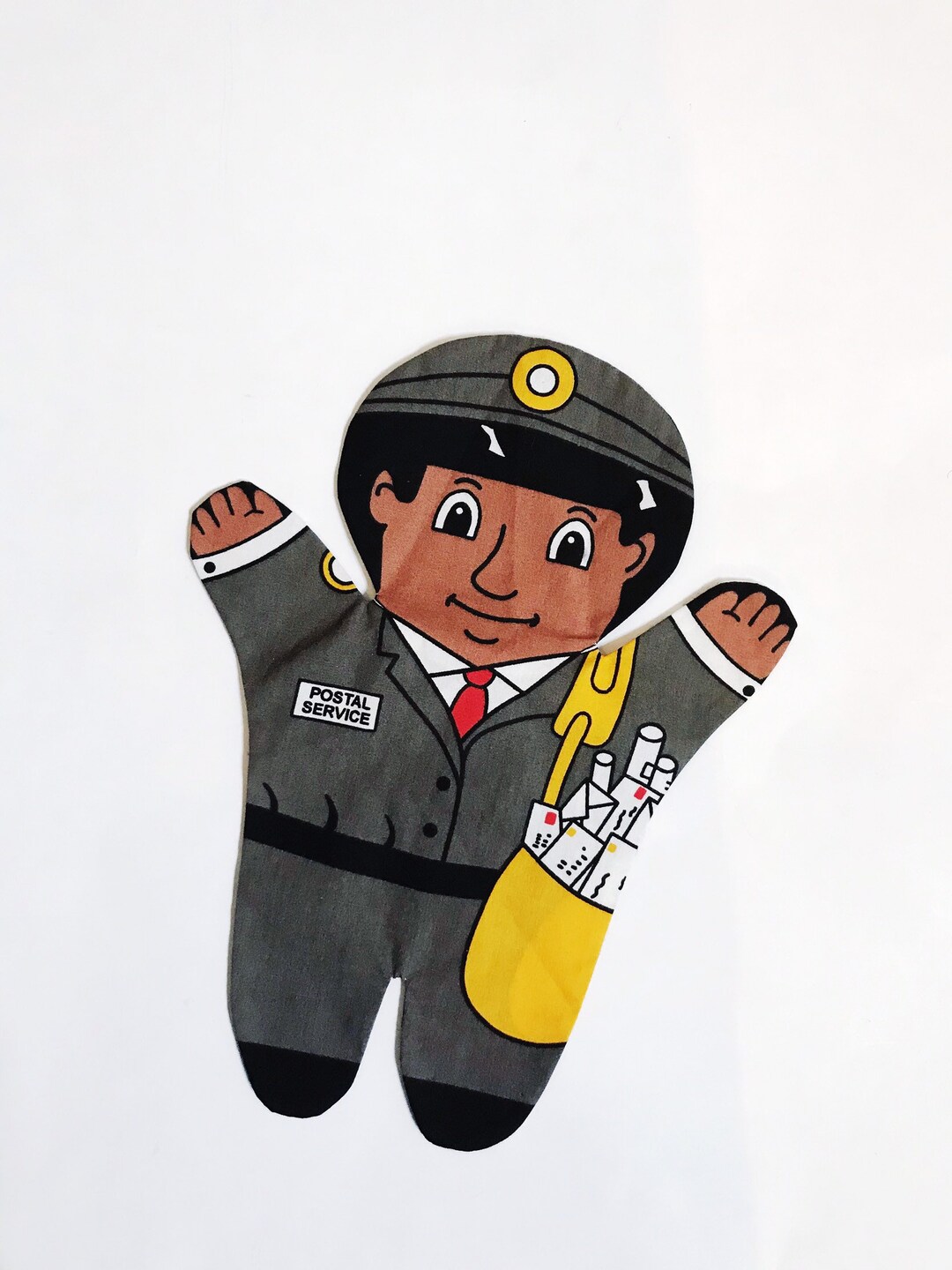 Vintage Dexter Postal Carrier Hand Puppet Doll: 1970s Educational Toy ...