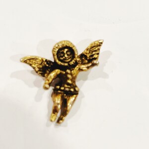Vintage Angel Pin Angel Wings Elf Pin Pinback Button Mystical Creature ...